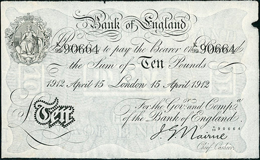 England's banknotes - The banknote Numizon catalog