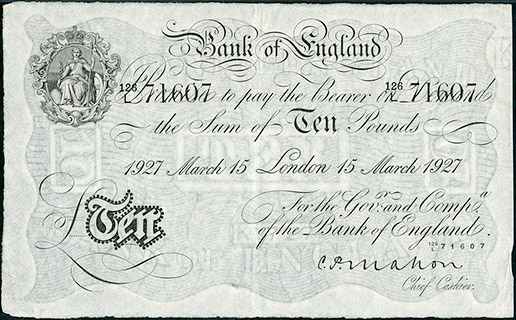 England's banknotes - The banknote Numizon catalog