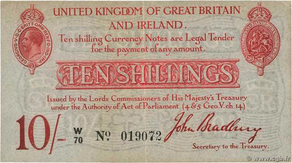 England 10 shillings | England - The banknote Numizon catalog