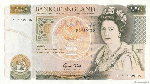 England 50 pounds type 1988 | England - The banknote Numizon catalog