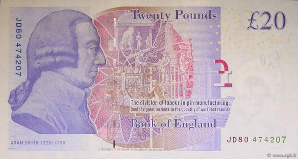 England 20 pounds type 2006 | England - The banknote Numizon catalog