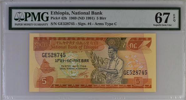 Ethiopia's banknotes - The banknote Numizon catalog