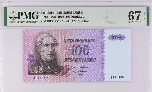 Finland 100 Markkaa type 1976 | Finland - The banknote Numizon catalog