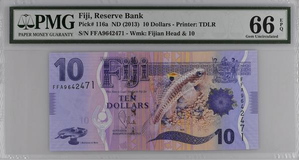 Fiji 10 Dollars type 2013 | Fiji - The banknote Numizon catalog