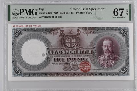 Fiji's banknotes - The banknote Numizon catalog
