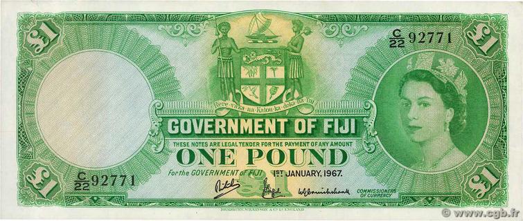 Fiji 1 pound type 1954 | Fiji - The banknote Numizon catalog