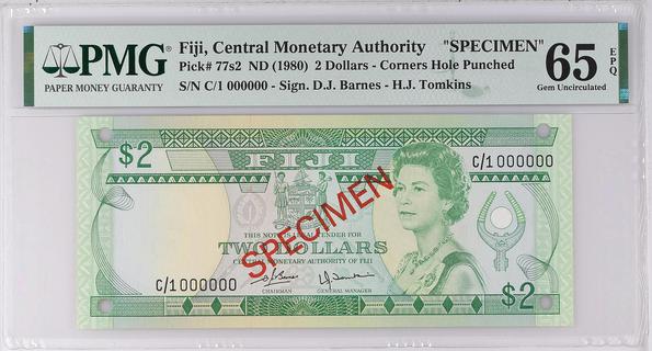 Fiji's banknotes - The banknote Numizon catalog