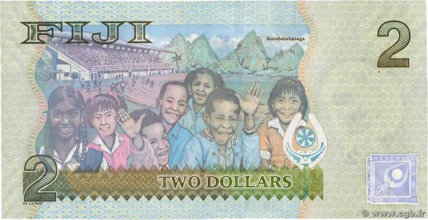 Fiji 2 dollars | Fiji - The banknote Numizon catalog