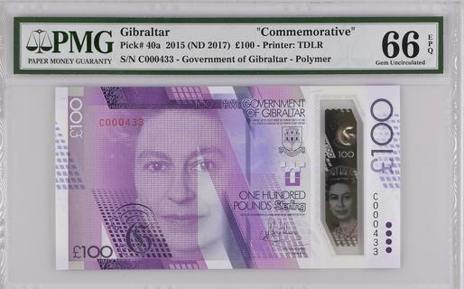 Gibraltar's banknotes - The banknote Numizon catalog