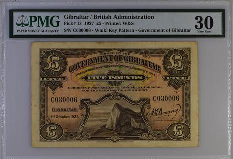 Gibraltar's banknotes - The banknote Numizon catalog