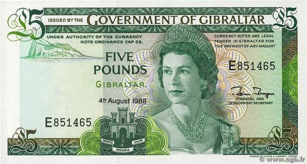 Gibraltar's banknotes - The banknote Numizon catalog