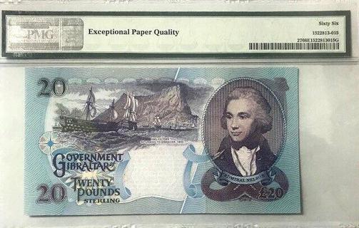 Gibraltar 20 pounds type 1995 | Gibraltar - The banknote Numizon catalog