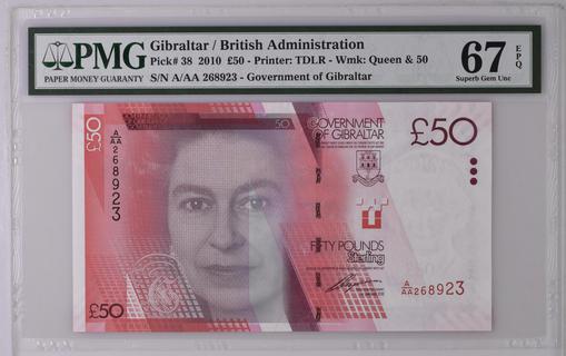 Gibraltar's banknotes - The banknote Numizon catalog