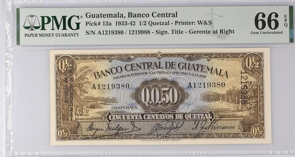 Guatemala's banknotes - The banknote Numizon catalog