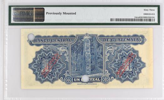 Guatemala's banknotes - The banknote Numizon catalog