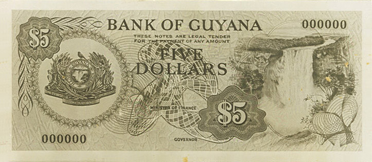 Guyana's banknotes - The banknote Numizon catalog