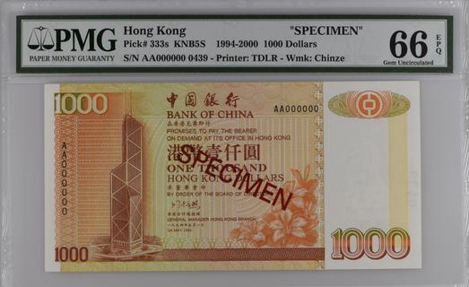 Hong Kong's banknotes - The banknote Numizon catalog