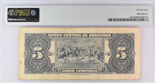 Honduras 5 Lempiras type 1953 | Honduras - The banknote Numizon catalog