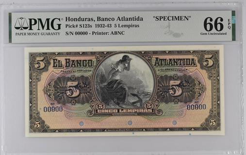 Honduras 5 Lempiras type 1932 | Honduras - The banknote Numizon catalog