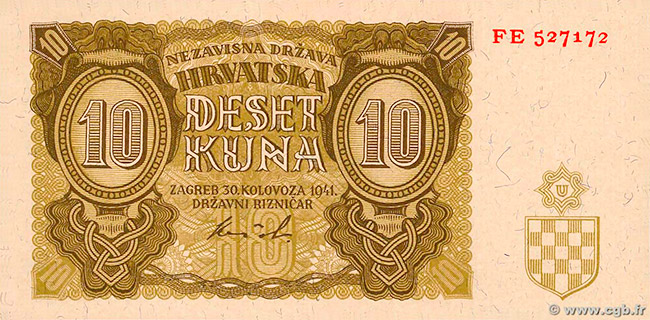 Croatia's banknotes - The banknote Numizon catalog