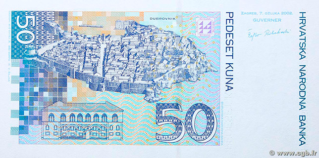 Croatia 50 kuna Type 2002 | Croatia - The banknote Numizon catalog