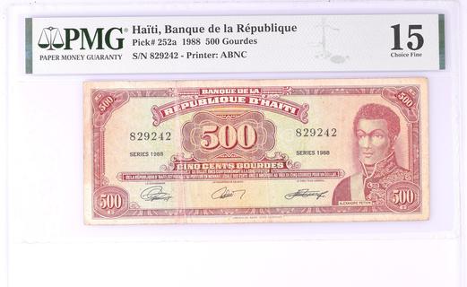 Haiti 500 gourdes type 1988 | Haiti - The banknote Numizon catalog
