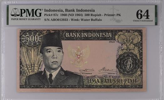 Indonesia 500 rupiah type 1960 | Indonesia - The banknote Numizon catalog