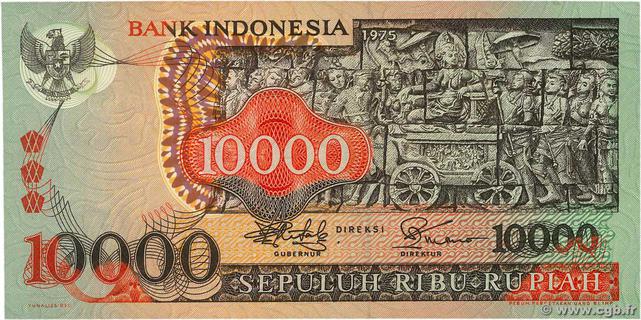 Indonesia 10000 rupiah type 1975 | Indonesia - The banknote Numizon catalog
