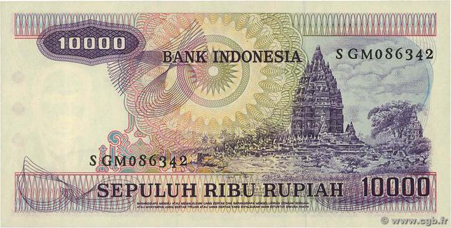 Indonesia 10000 rupiah type 1979 | Indonesia - The banknote Numizon catalog