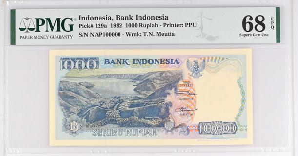 Indonesia 1000 rupiah type 1992 | Indonesia - The banknote Numizon catalog