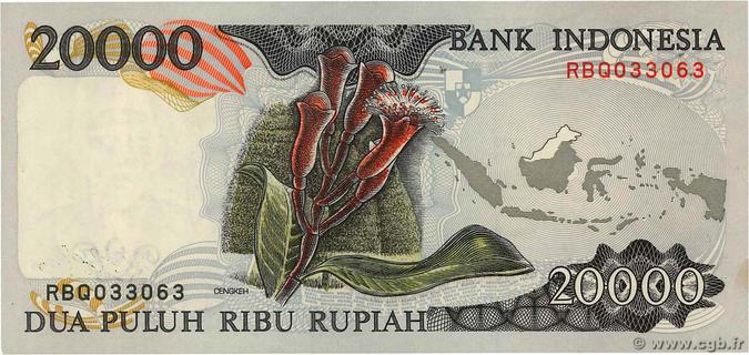 Indonesia 20000 rupiah type 1992 | Indonesia - The banknote Numizon catalog