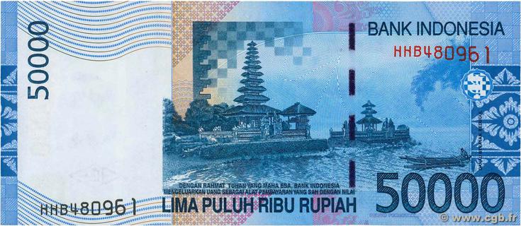 Indonesia 50000 rupiah type 2005 | Indonesia - The banknote Numizon catalog