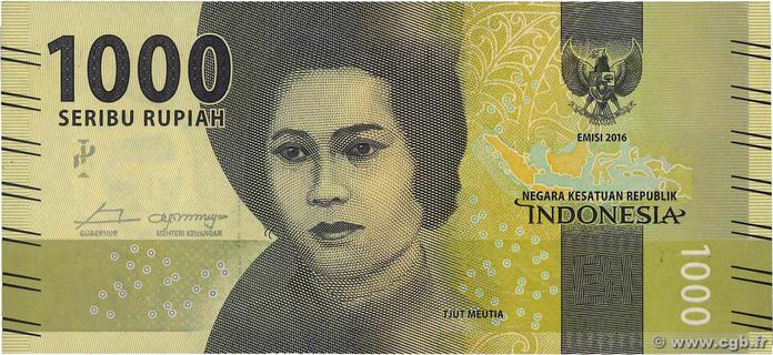 Indonesia 1000 rupiah type 2016 | Indonesia - The banknote Numizon catalog