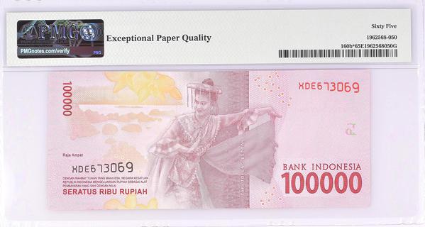 Indonesia 100000 rupiah type 2018 | Indonesia - The banknote Numizon ...
