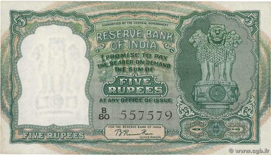 India's banknotes - The banknote Numizon catalog