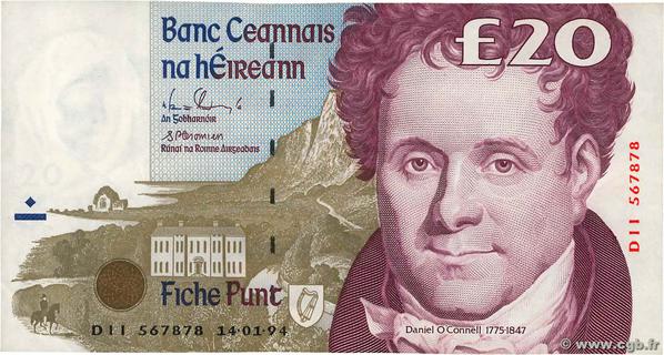 Ireland 20 pounds type 1992 | Ireland - The banknote Numizon catalog