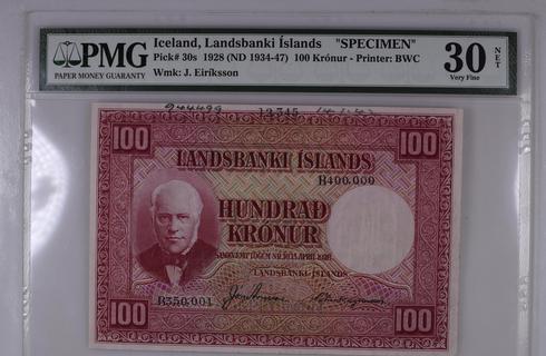 Iceland's banknotes - The banknote Numizon catalog