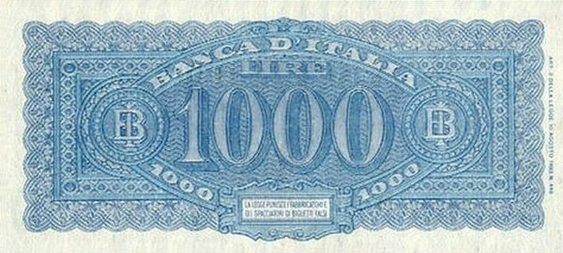 Italy Banknotes - The banknote Numizon catalog