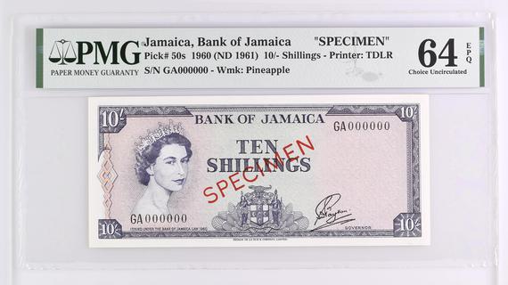 Jamaica's banknotes - The banknote Numizon catalog