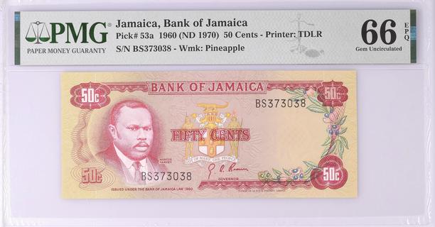 Jamaica's banknotes - The banknote Numizon catalog