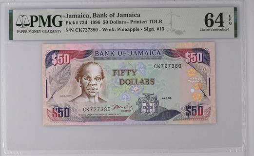 Jamaica's banknotes - The banknote Numizon catalog