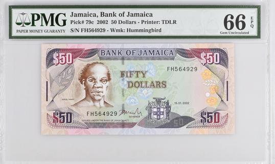 Jamaica's banknotes - The banknote Numizon catalog