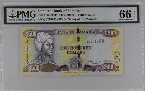 Jamaica's banknotes - The banknote Numizon catalog