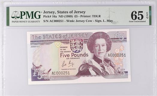 Jersey's banknotes - The banknote Numizon catalog
