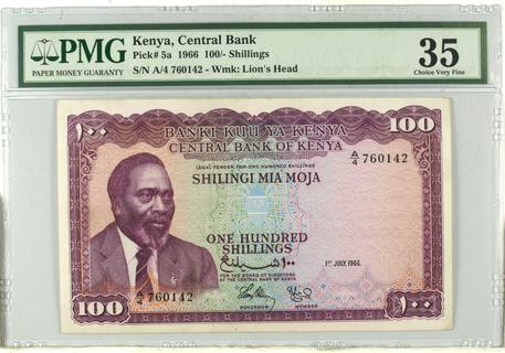 Kenya's banknotes - The banknote Numizon catalog