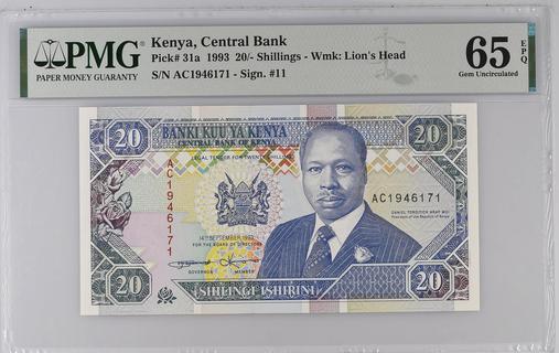 Kenya's banknotes - The banknote Numizon catalog