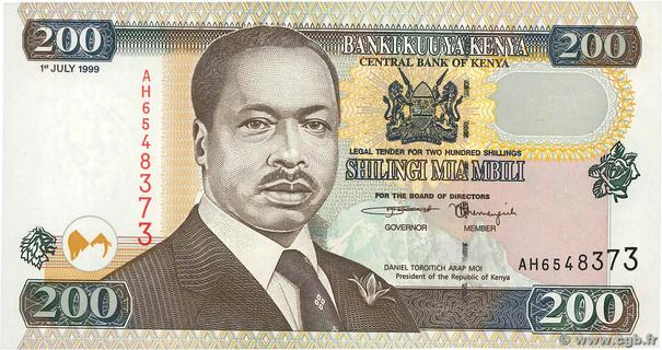 Kenya's banknotes - The banknote Numizon catalog