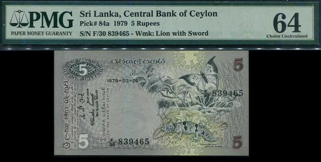 Sri Lanka's banknotes - The banknote Numizon catalog