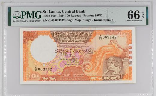 Sri Lanka 100 rupees type 1987 | Sri Lanka - The banknote Numizon catalog
