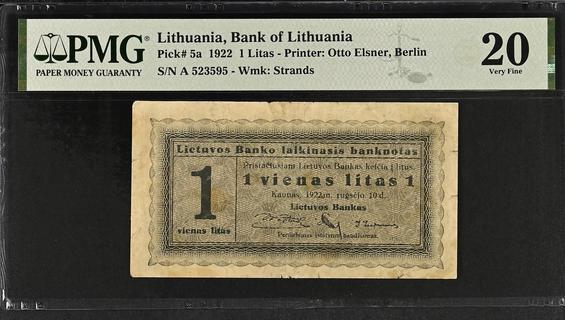 Lithuania's banknotes - The banknote Numizon catalog